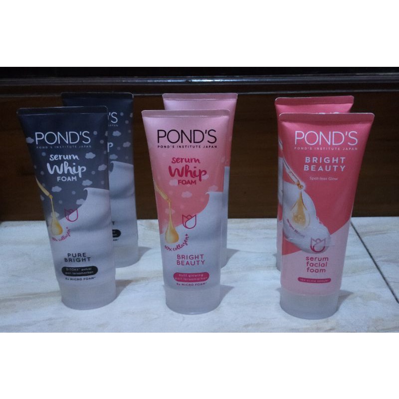 Jual POND'S bright beauty dan serum whip foam 100g original 100% ...