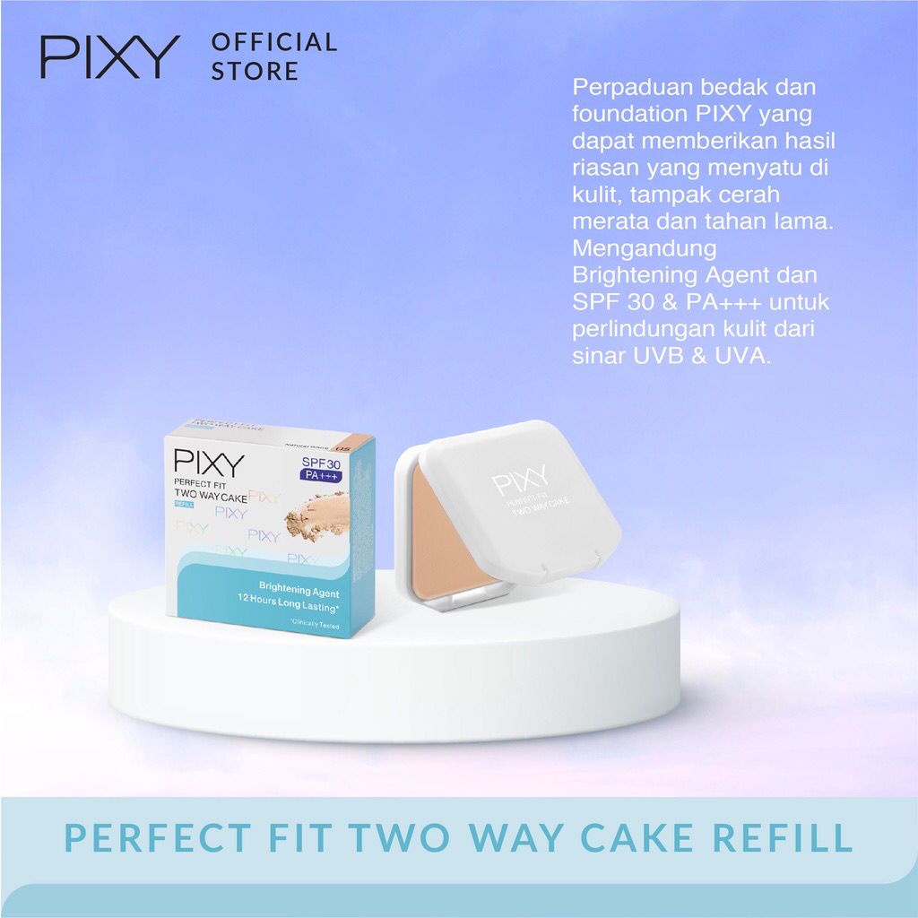 Jual PIXY TWO WAY CAKE PERFECT FIT REFILL | Shopee Indonesia