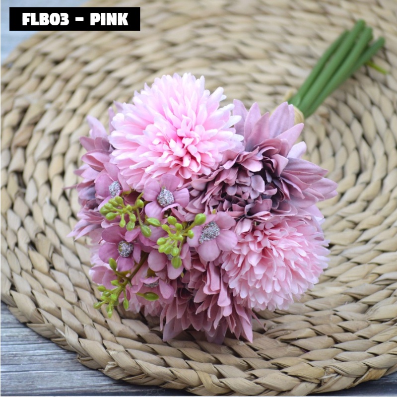 Jual ZEAL-ID - Hand Bouquet Bunch of Flower Satu Ikat bunga FLB 03 ...
