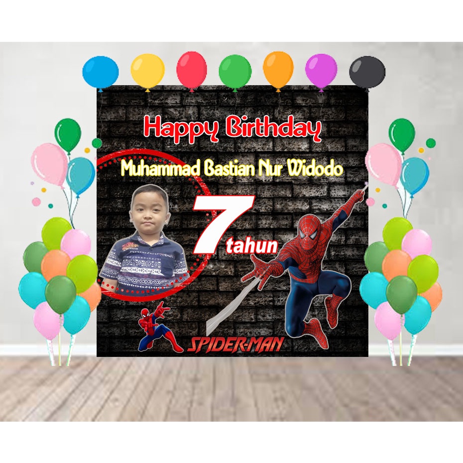 Jual Banner Backdrop Ulang Tahun | Backdrop Ultah Custom Pakai Foto ...