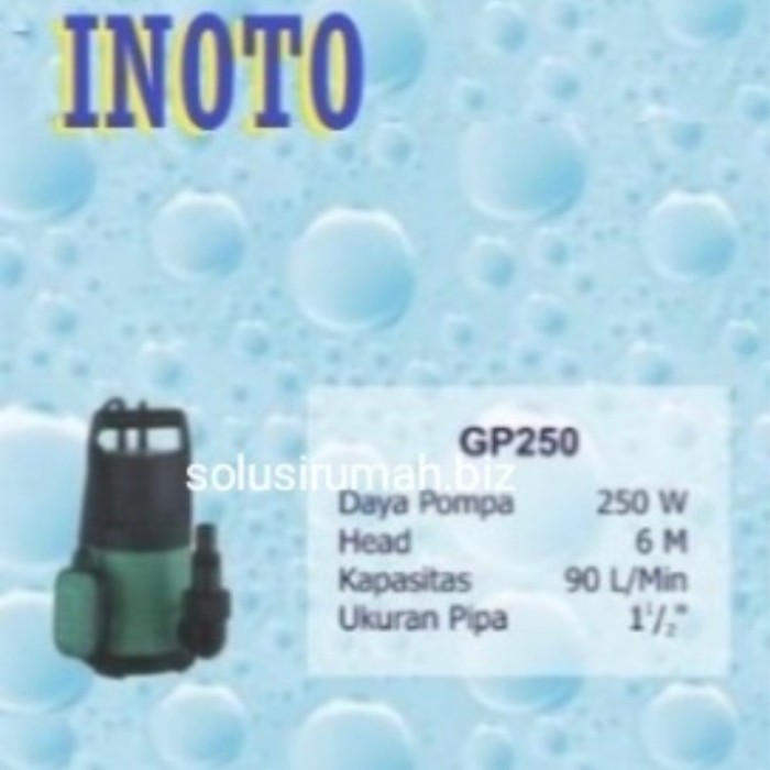 Jual POMPA CELUP inoto 250 watt gp 250 gp250 gp-250 kuat dasyat 6m 6 ...
