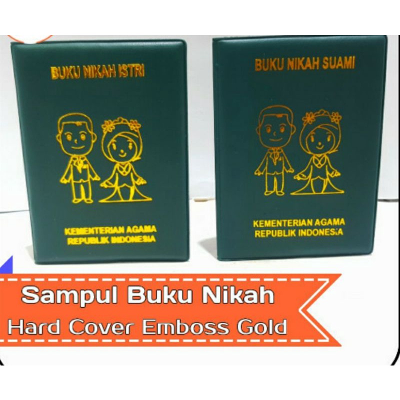 Jual Cover Buku Nikah Hard Cover / Sampul Buku Nikah Suami Istri Emboss ...