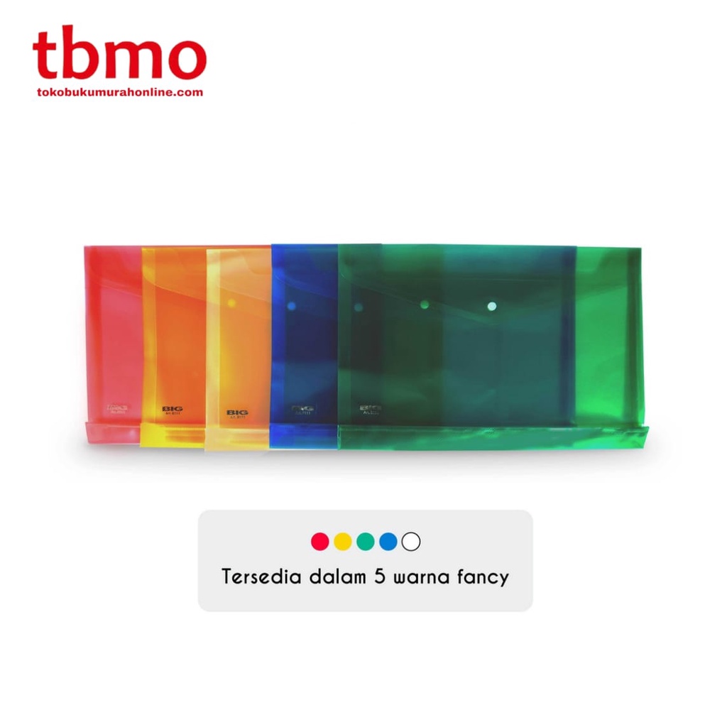 Jual ECER MAP KANCING 1 BIG F4 (8111) / MAP DOKUMEN / MAP PLASTIK ...