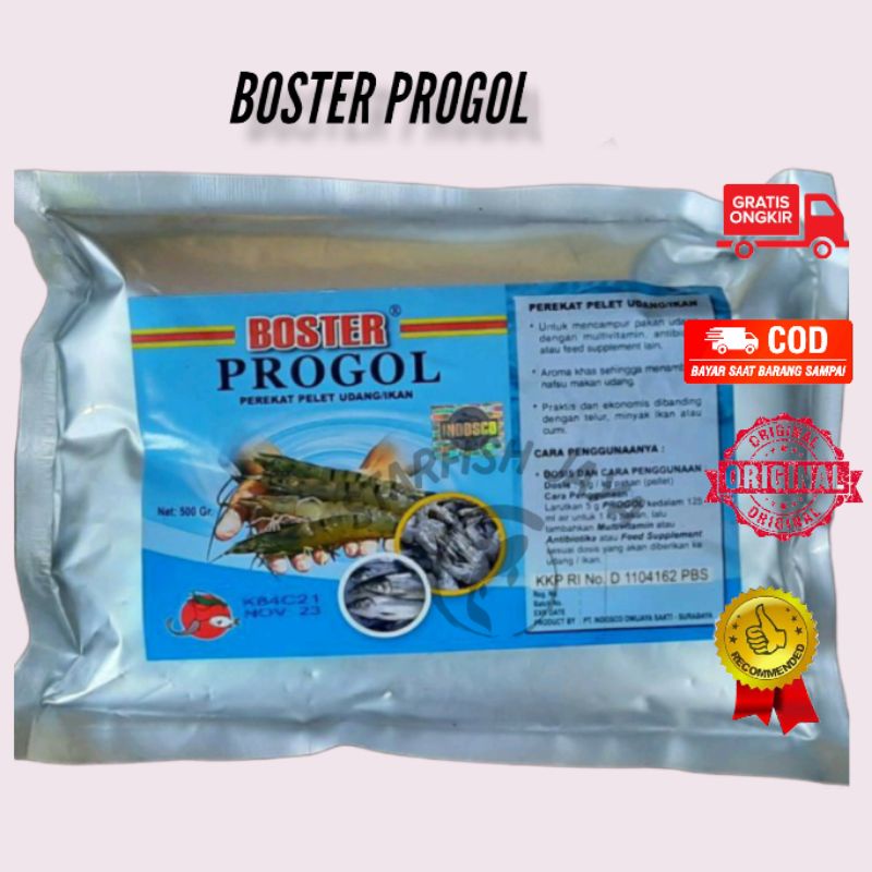 Jual Boster Progol 500 g perekat pakan ikan | Shopee Indonesia