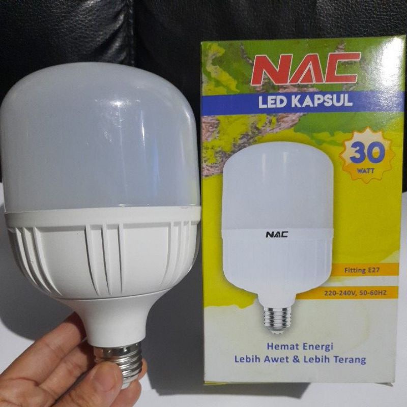 Jual Lampu LED tabung 30 watt NAC lampu bohlam bolam led kapsul fitting E27 lampu plafon ...