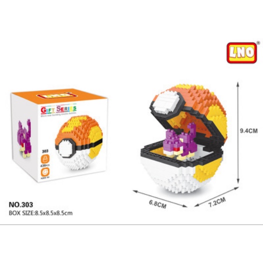 Jual Mini Nano Block Pokemon Pokeball Figure Mainan Wisehawk Balok ...