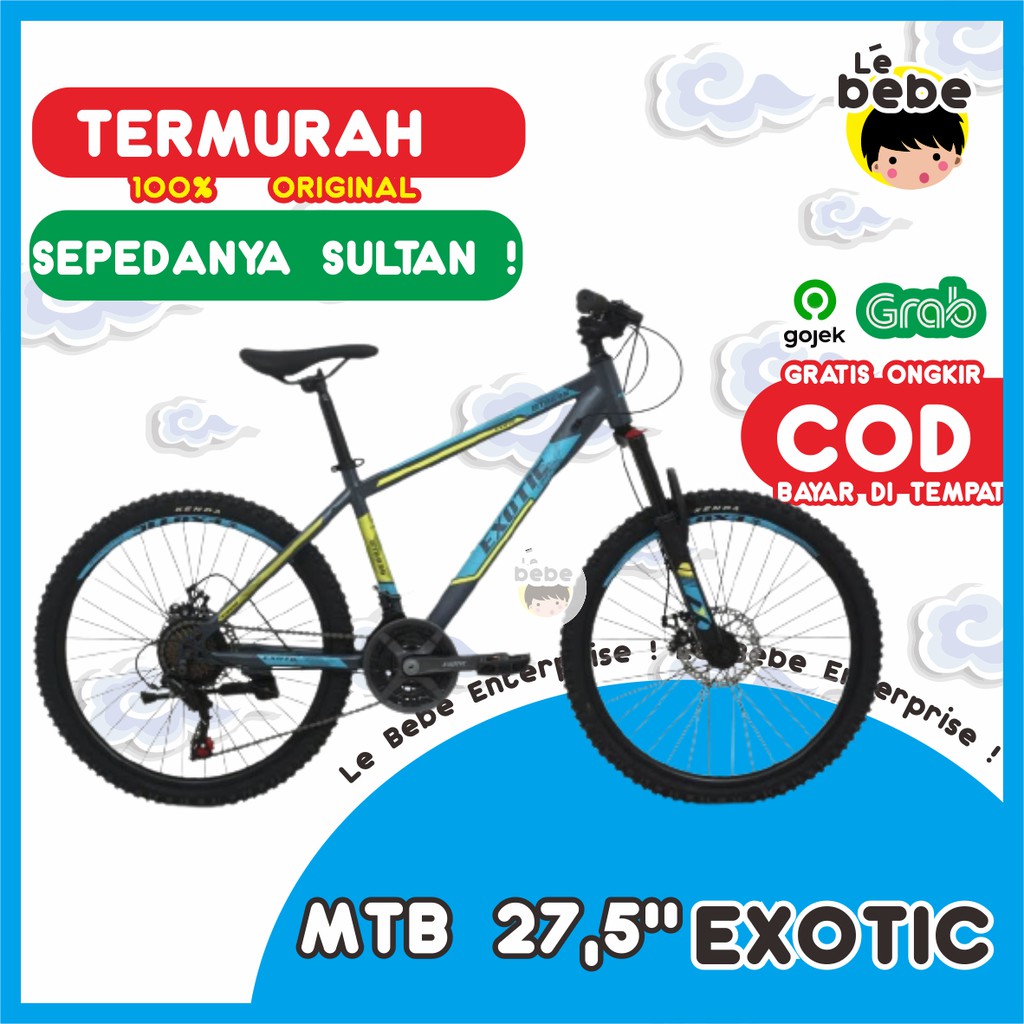 Jual Sepeda Gunung MTB 27,5 EXOTIC 2635 Sepeda Lipat Sepeda Gunung Road ...