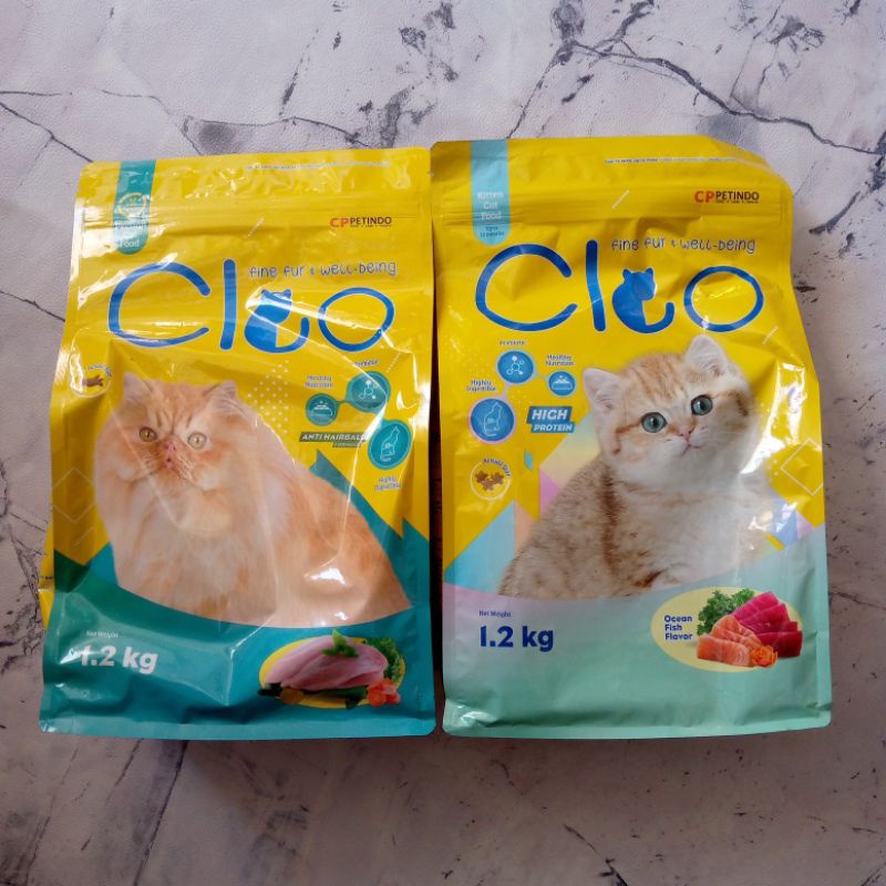 Jual CLEO Cat Food 1,1kg / Cleo Kitten /Cleo Persian / Makanan Kucing ...