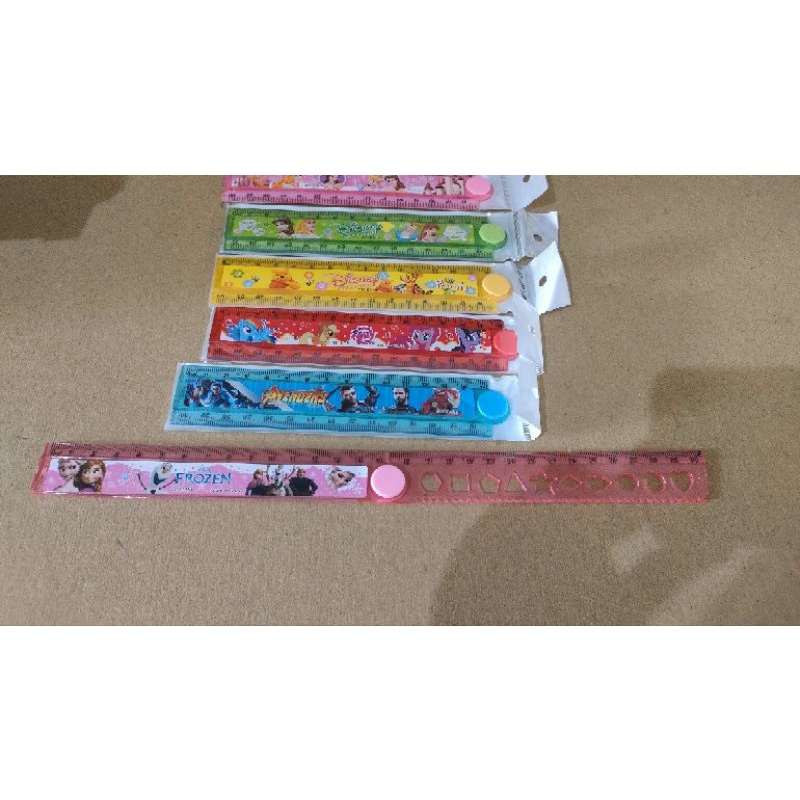 Jual penggaris anak / penggaris lipat / penggaris bentuk / penggaris ...