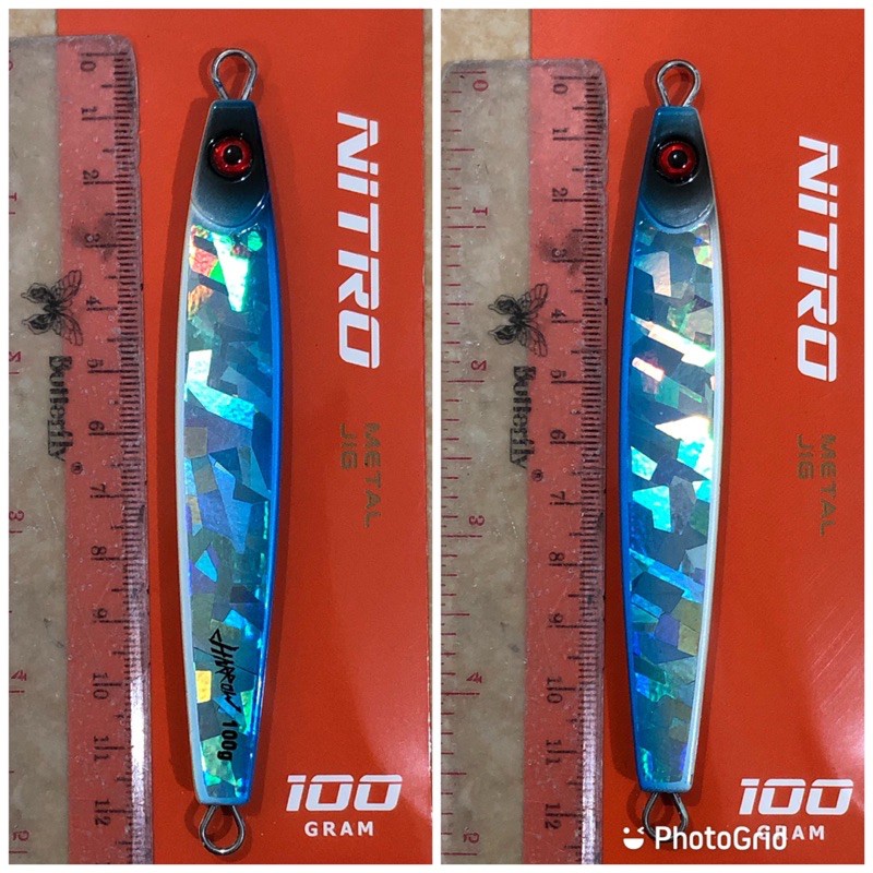 Jual Metal Jig 100 gram Harrow Nitro UV Coating | Shopee Indonesia