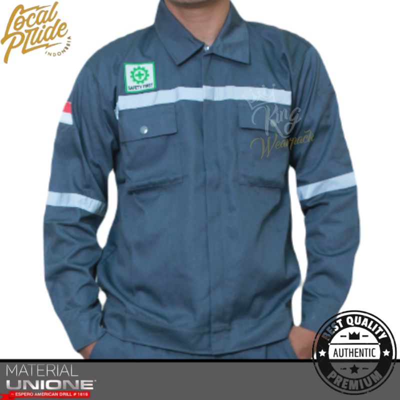 Jual Baju Wearpack Safety/ Seragam Proyek/ Baju Kerja + Logo K3 dan ...