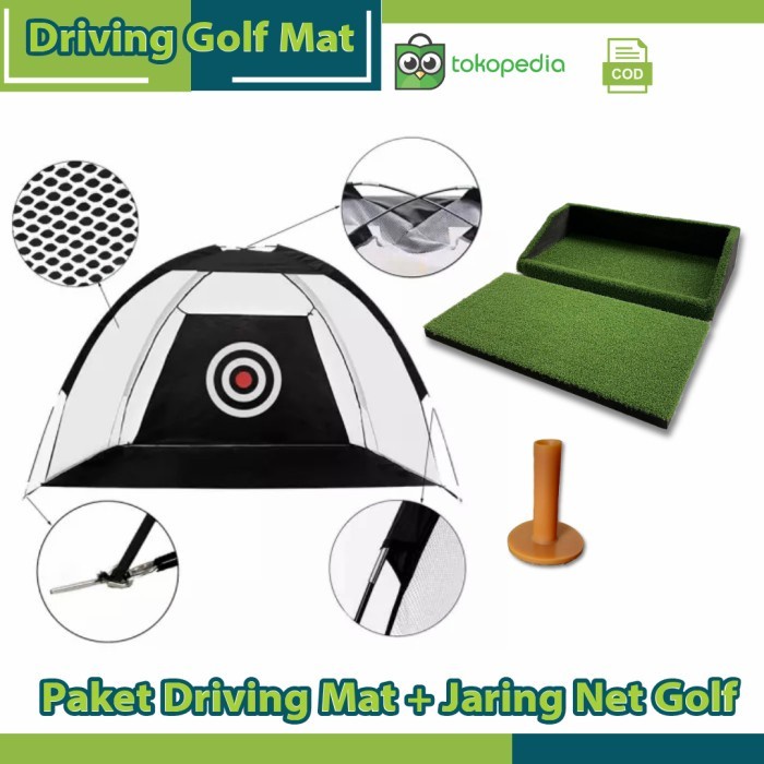 Jual Paket Combo Karpet Driving Golf 60*40 + Jaring Golf 2 M + Tray ...