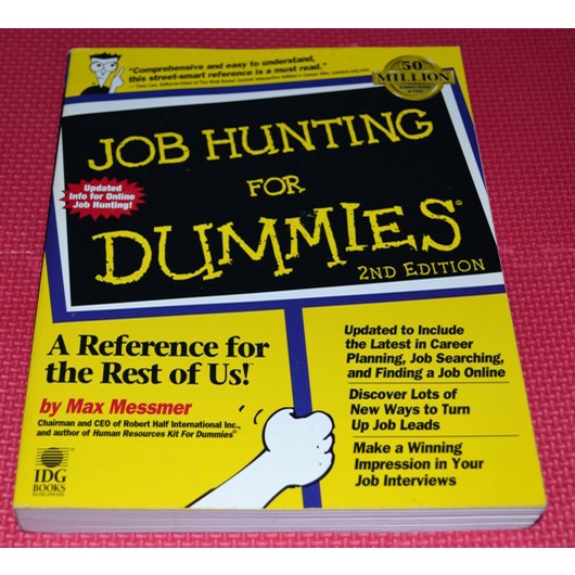 Jual Buku Job Hunting for Dummies Cara Mencari Pekerjaan | Shopee Indonesia