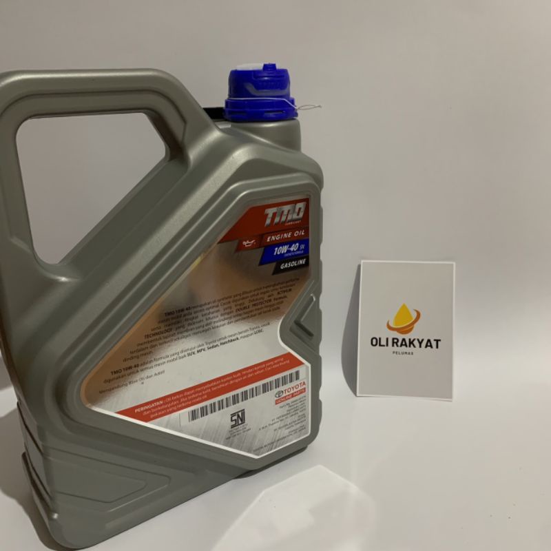 Jual Oli Mesin TMO 10W-40 API SN TOYOTA MESIN OIL 4 Liter BARCODE ( OLI ...