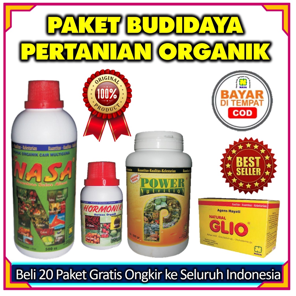 Jual PUPUK PERTANIAN ORGANIK POWER NUTRITION GLIO POC NASA HORMONIK ...
