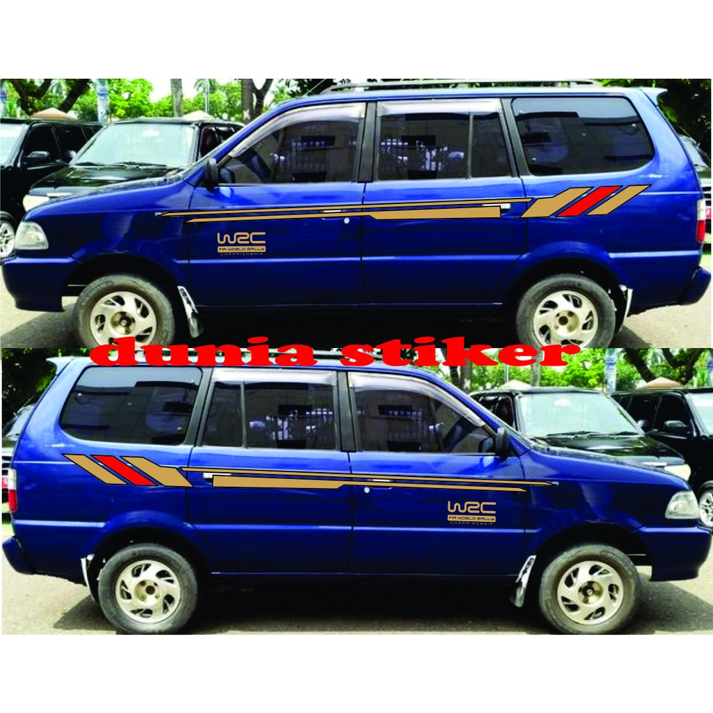 Jual Stiker Striping Mobil kijang Cutting Stiker List WRC Stiker Mobil ...