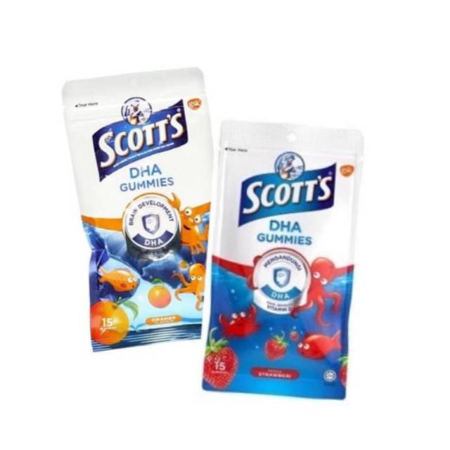 Jual SCOTT'S DHA Gummies Sachets (15pcs) | Shopee Indonesia