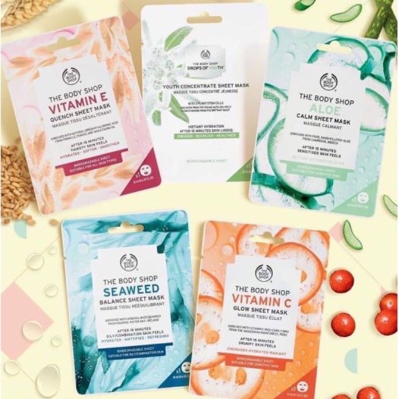 Jual Sheet Mask The Body Shop (ORIGINAL) | Shopee Indonesia
