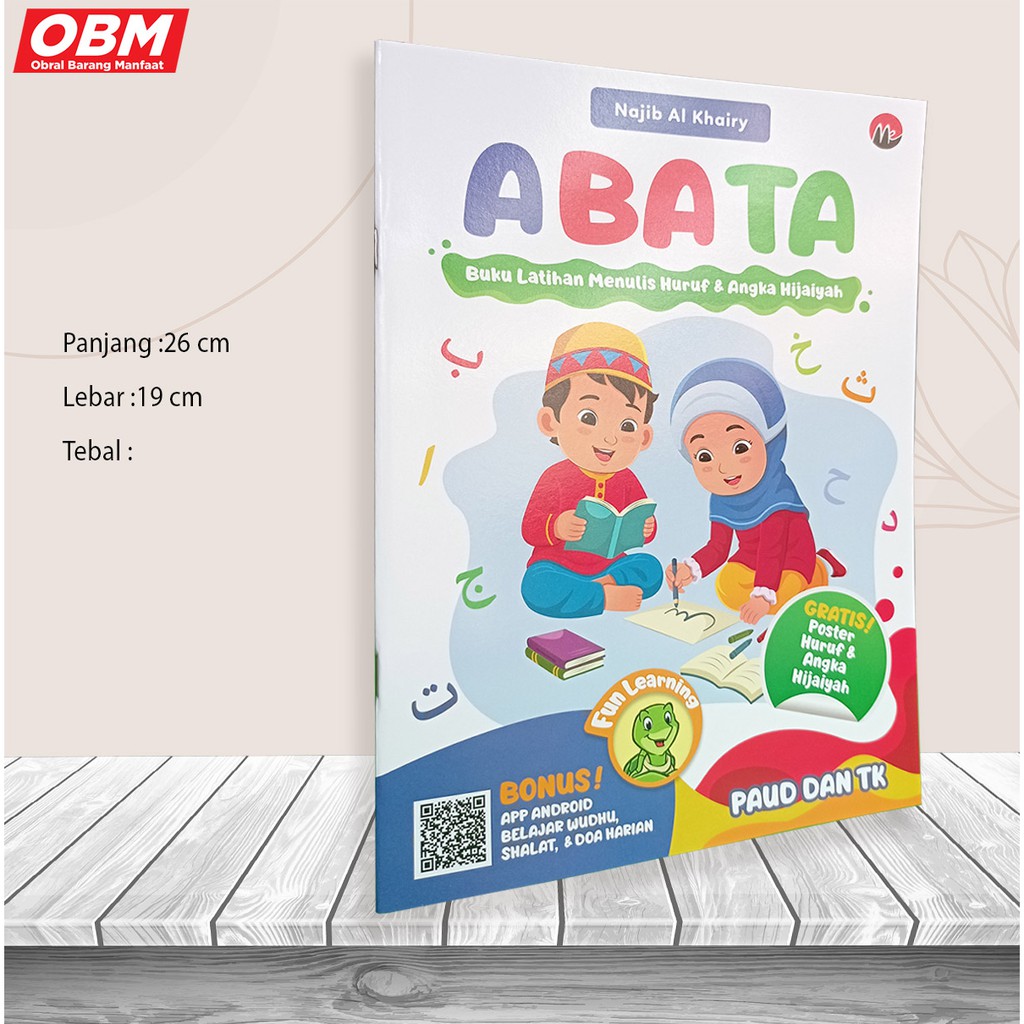 Jual BUKU ANAK TK PAUD : ABATA: BUKU LATIHAN MENULIS HURUF & ANGKA ...