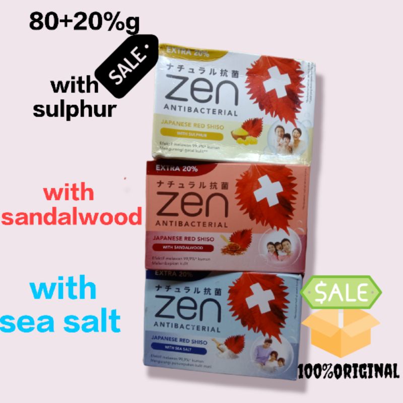 Jual ZEN SHISHO ANTI BACTERIAL BODY SOAP sabun batang zen 80+20g ...