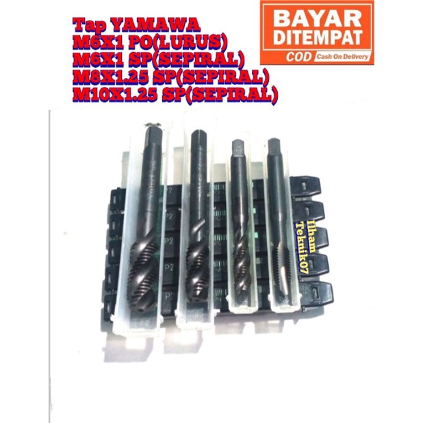 Jual YAMAWA handtap TAP SET hand TAP DRAT BAUT 10 12 14 HAND TAP SET YAMAWA BOR TAP TAP ulir tap ...