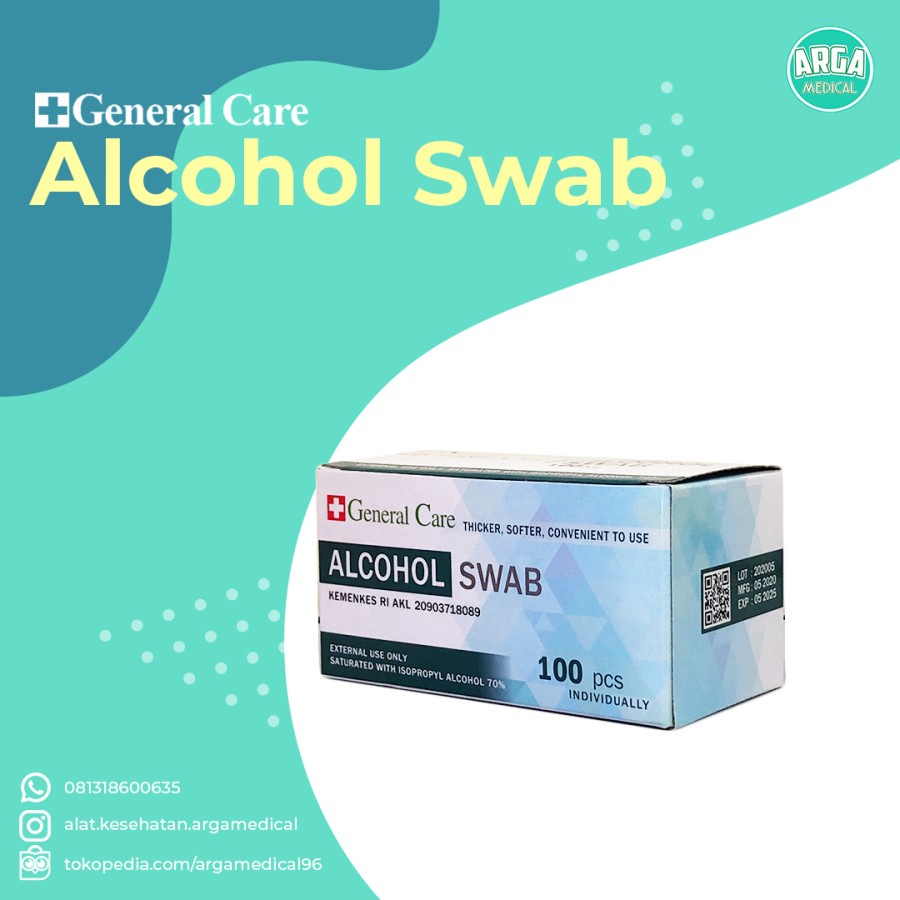 Jual Alkohol Swab General Care / Kapas Alkohol / Alcohol Swab General ...