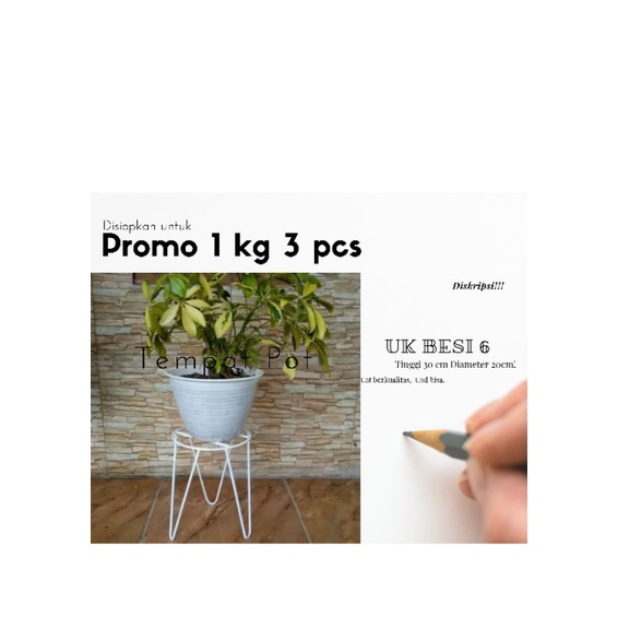 Jual Tatakan Pot Besi Wadah pot bunga Besi Tanaman Tempat bunga Besi ...