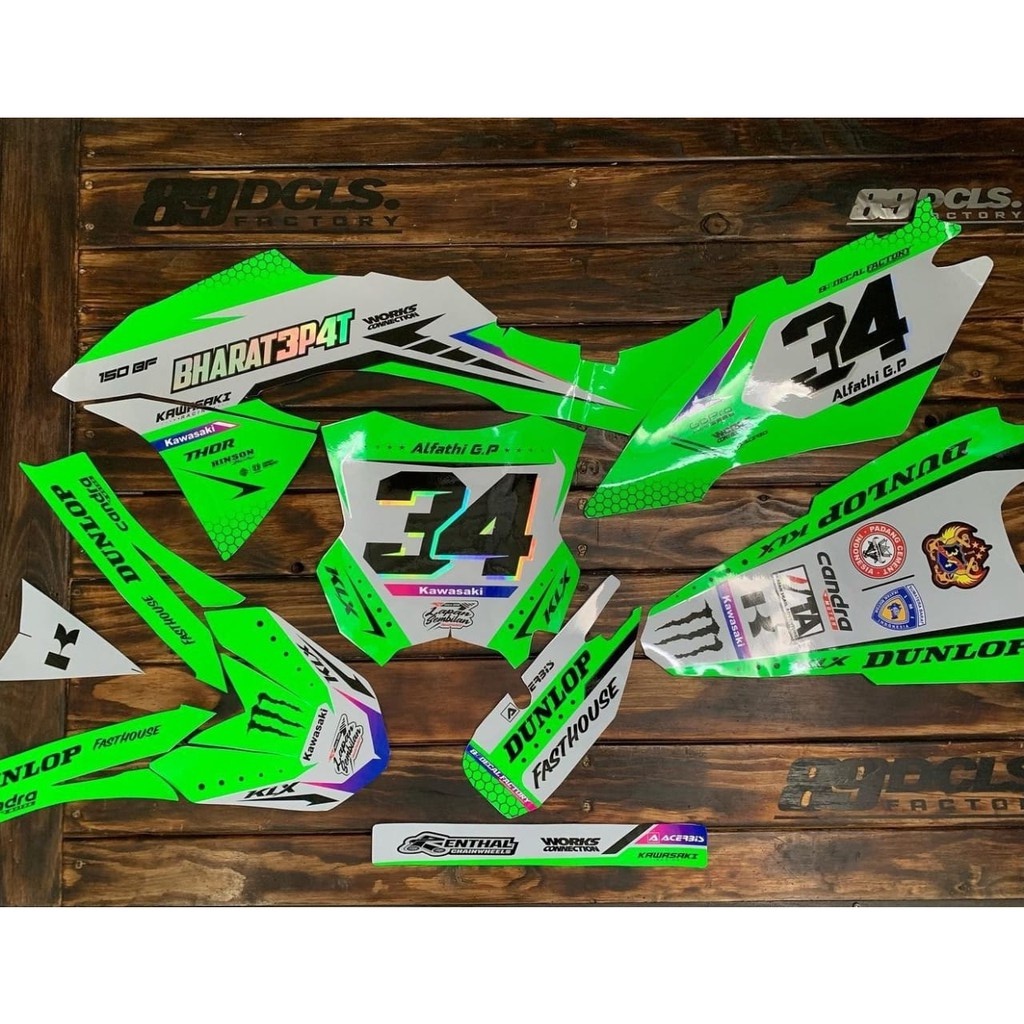 Jual DECAL KLX STICKER KLX BF / DECAL CRF / SUPERMOTO / FREE CUSTOM ...