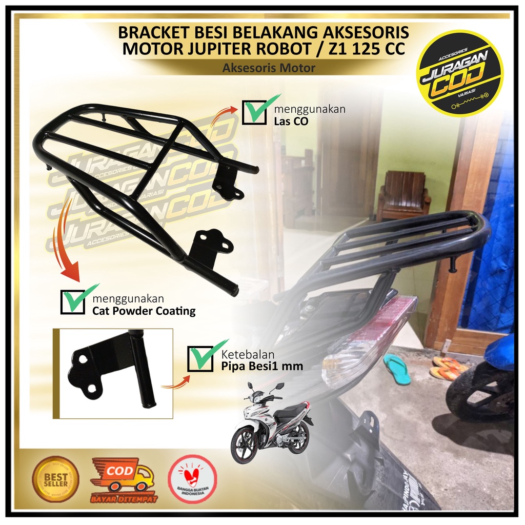 Jual Bracket Besi Belakang Jupiter Z1 125cc fi / Aksesoris Box Jupiter ...