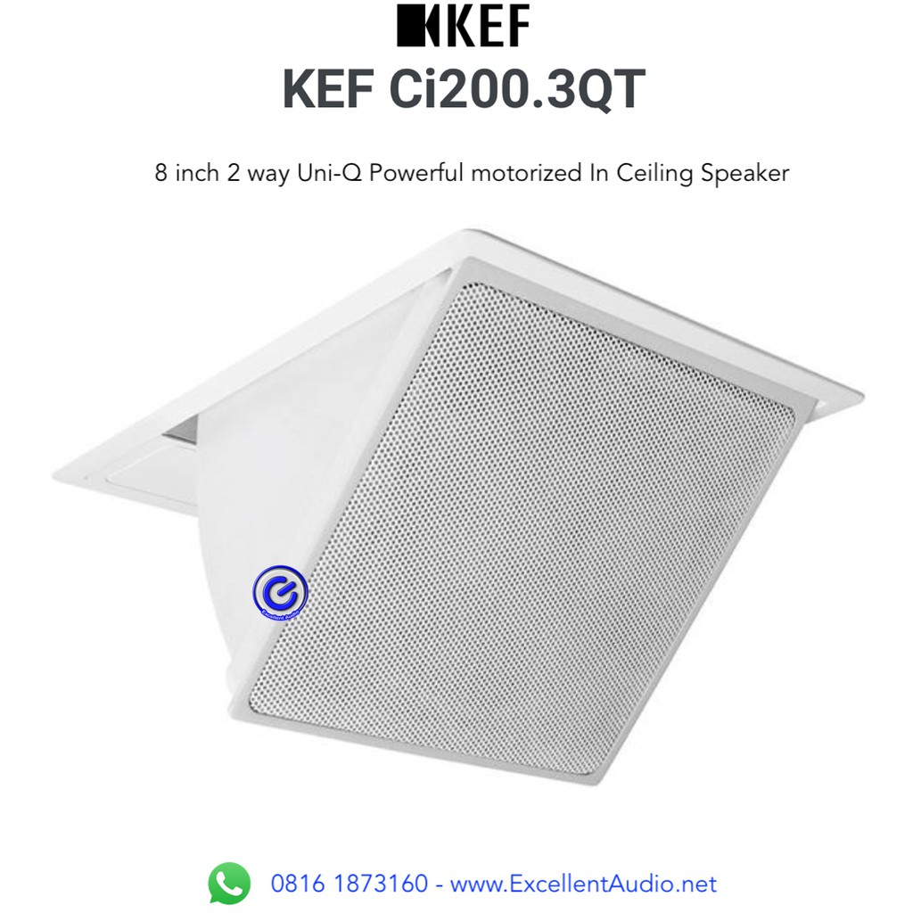 Jual KEF Ci 200.3QT 8" Uni Q motorized inceiling speaker (harga per ...