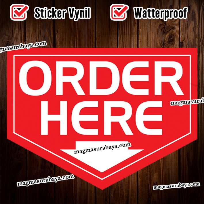 Jual Sticker stiker Label Order Here | Shopee Indonesia