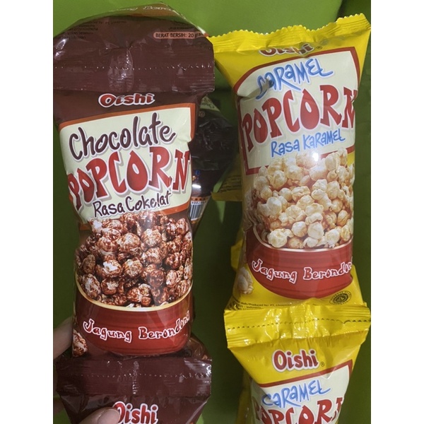 Jual POPCORN OISHI JAGUNG BERONDONG 1PCS ECERAN 20GRAM RASA KARAMEL ...
