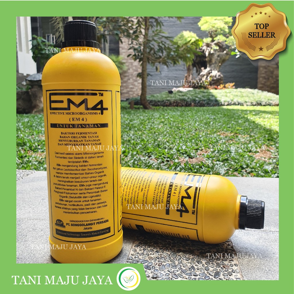 Jual Pupuk Organik Cair EM4 Pertanian 1 liter Bakteri Mikro Organisme ...