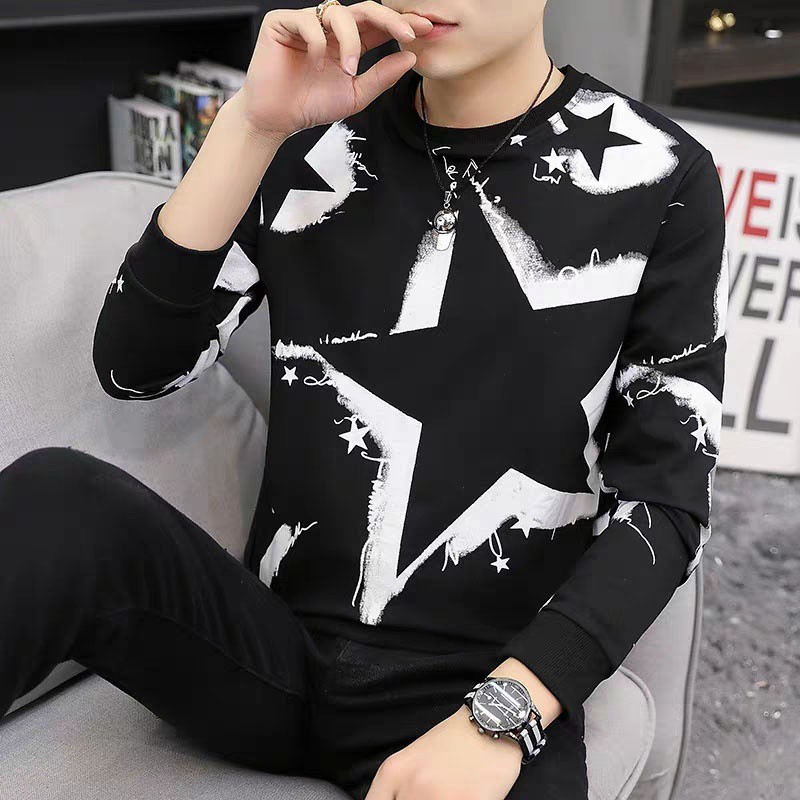 Jual Kaos lengan panjang Fashion pria Z bahan babyterry motif sablon ...