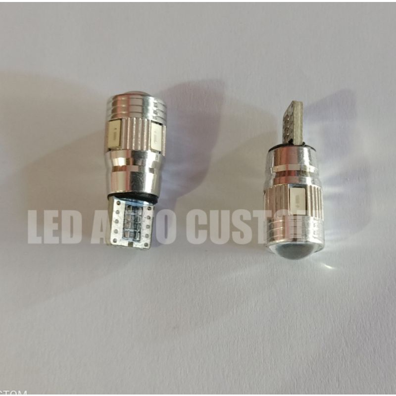 Jual LAMPU LED T10 LAMPU KECIL / SENJA LENSA 5 TITIK BIRU | Shopee ...