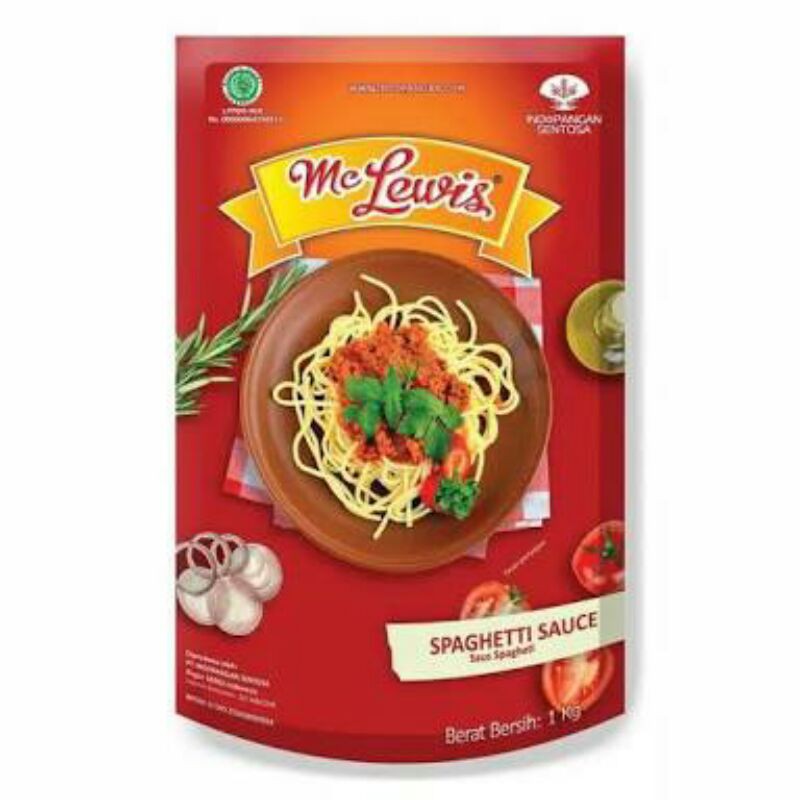 Jual mc Lewis saos spaghetti 1kg | Shopee Indonesia
