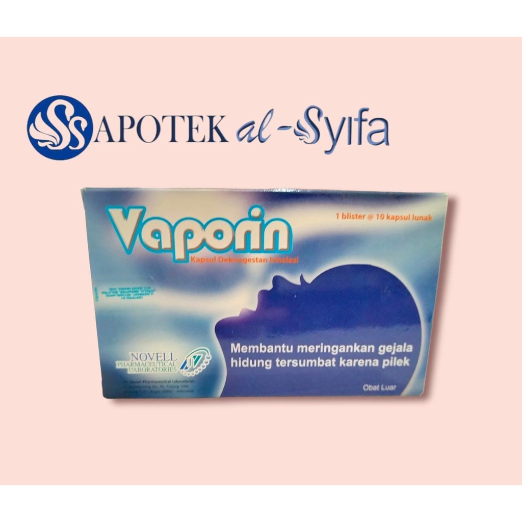 Jual Vaporin membantu meringakan gejala pilek anak (harga 1 kapsul ...