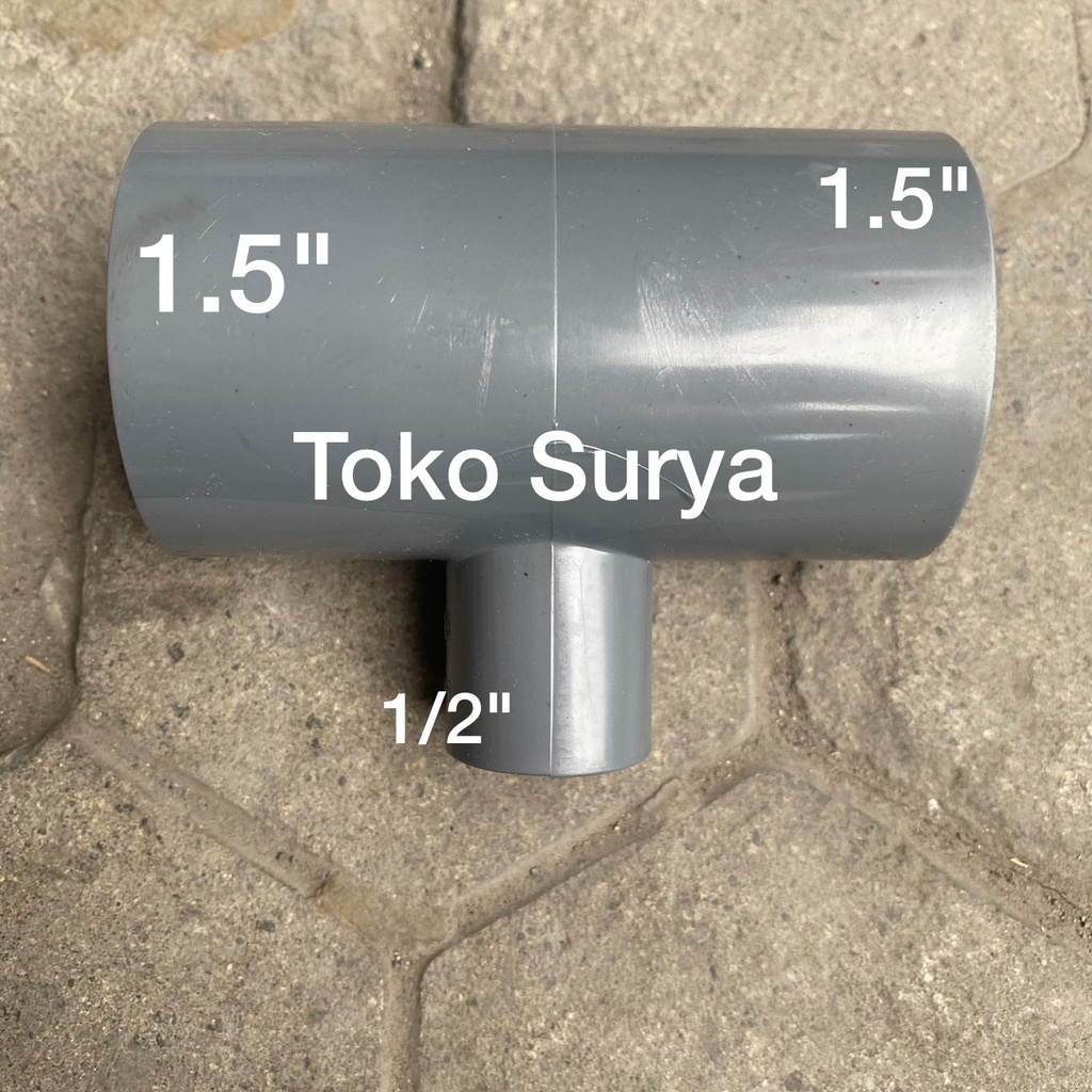 Jual TEE 1.5" x 1/2" / TEE 1.5" x 3/4 / TEE 1.5" x 1" | VERLOP TEE 11/2" x 1/2" | VERLOP TEE 11/ ...