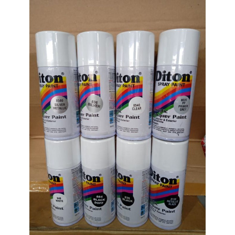 Jual Pilok Pilox Cat DITON Merah Orange Biru Putih Hitam Clear Silver ...