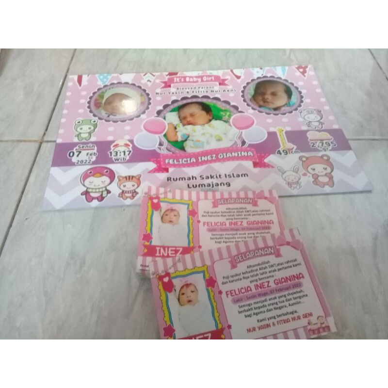 Jual STIKER AQIQAH, SELAPAN, BIODATA BAYI | Shopee Indonesia