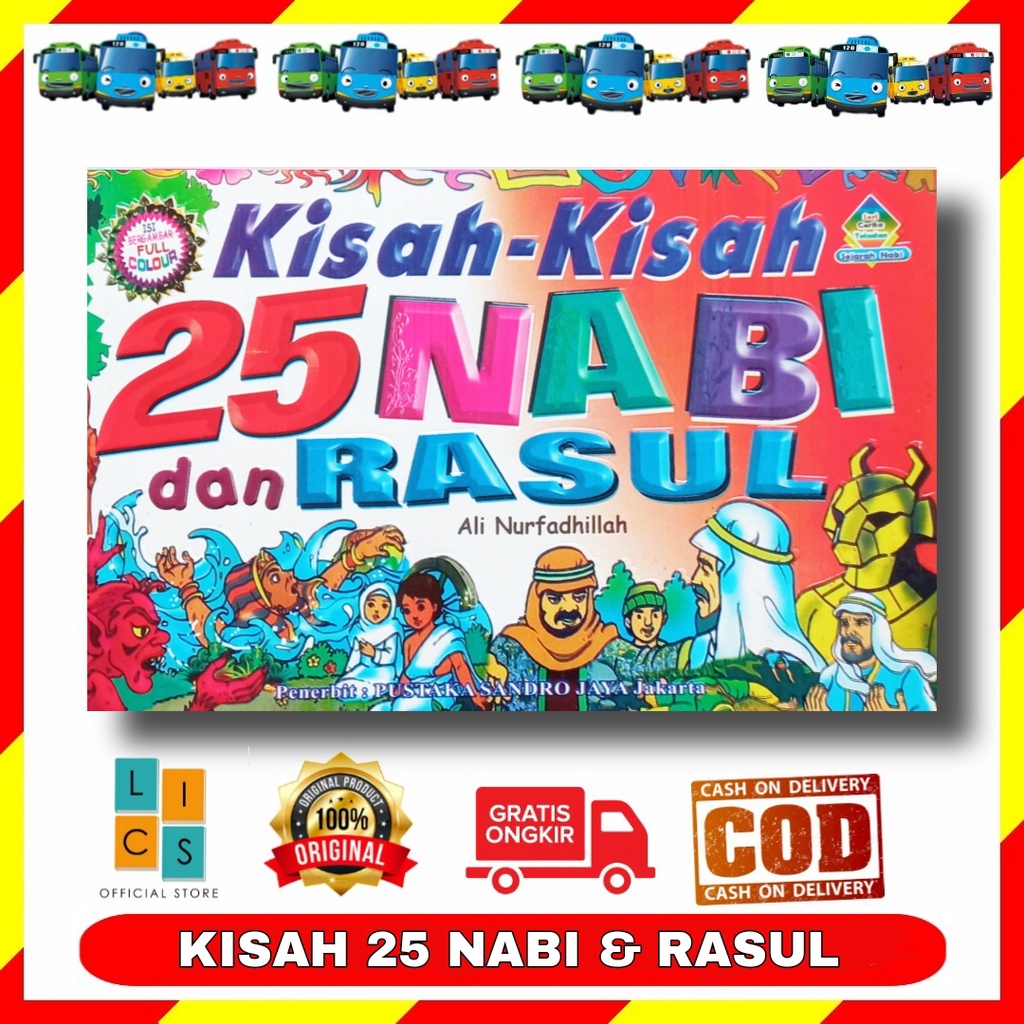 Jual Buku Kisah - Kisah 25 Nabi dan Rasul Seri Cerita Teladan Sejarah Nabi Edisi Bergambar Full ...