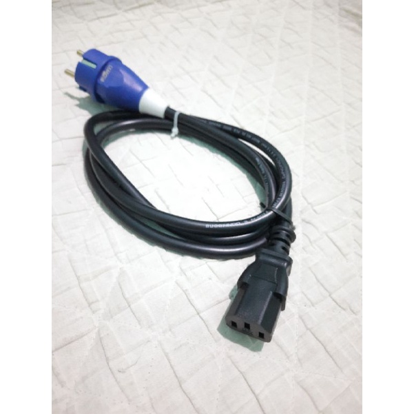 Jual KABEL AC POWER KOMPUTER CPU STEKER BIRU MODEL BUILT UP kabel 3 x 1 ...