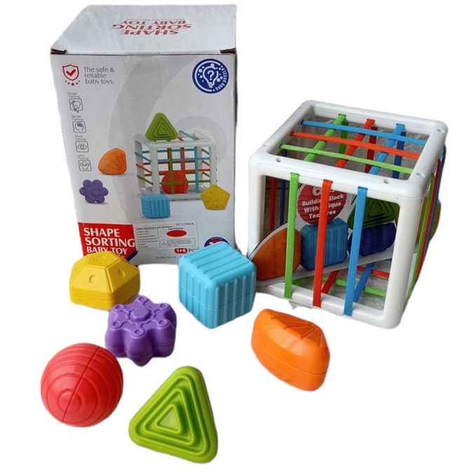Jual Mainan Edukasi Shape Sorting Belajar Bentuk Montessori Kado Hadiah ...