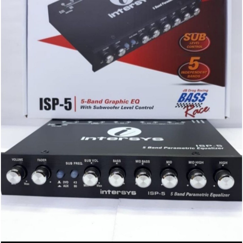 Jual Parametrik equalizers INTERSYS ISP-5 ORIGINAL 5 BAND | Shopee ...