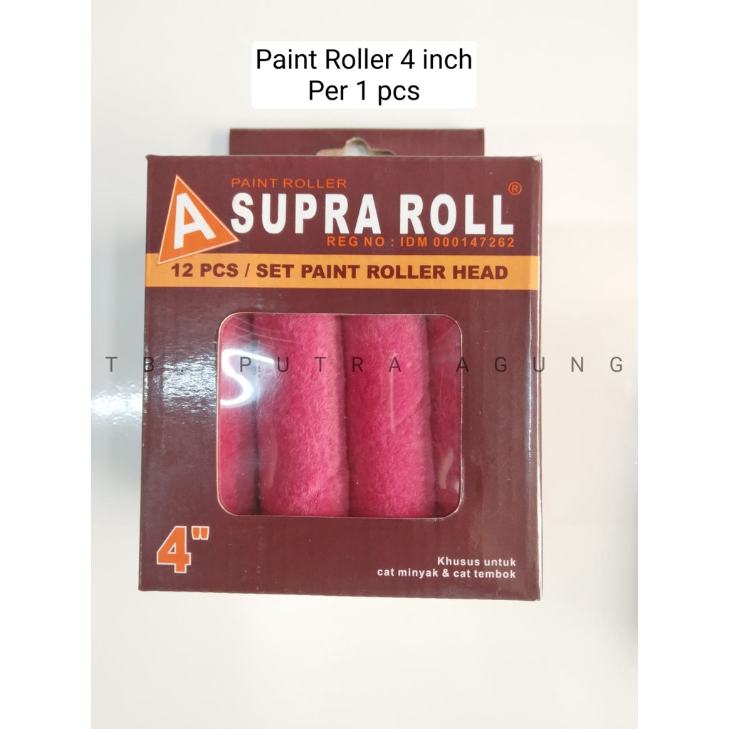 Jual Paint Roller 4 inch per 1 pcs - Supra Roll | Shopee Indonesia