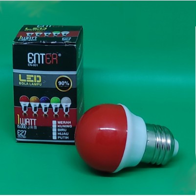 Jual LED Warna Enter 1 Watt Spotlight | Shopee Indonesia