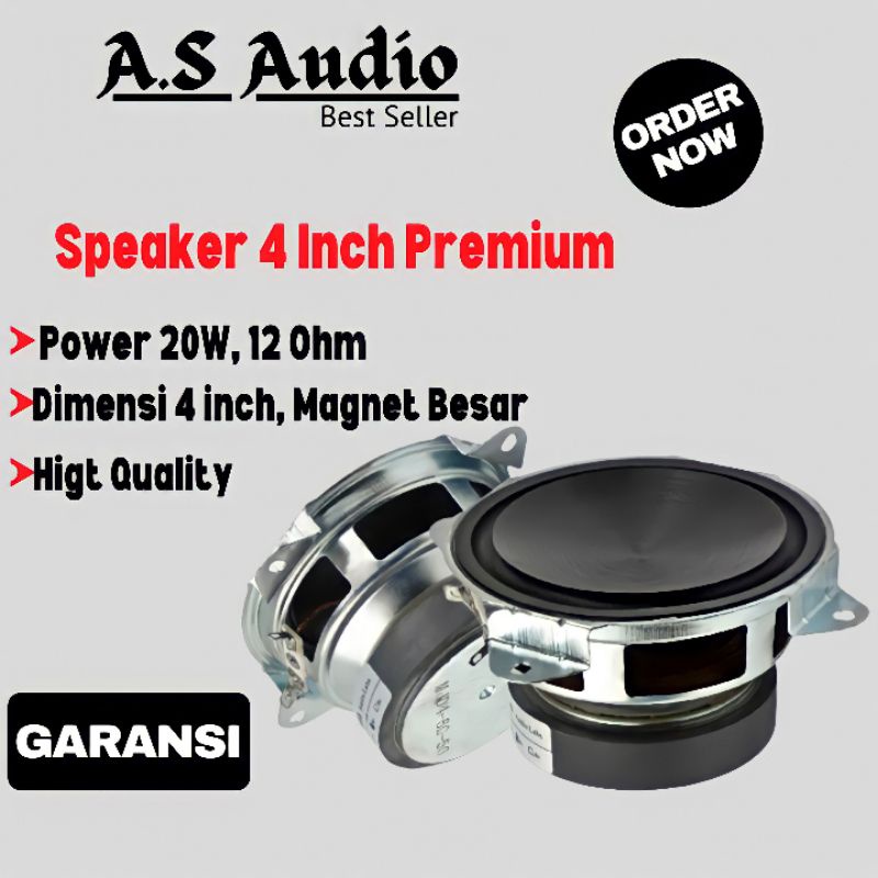 Jual Speaker spiker speker 4 inch inc middle woofer subwoofer hifi ...