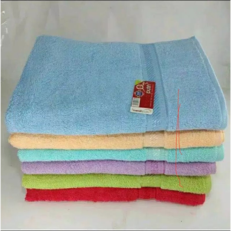 Jual Handuk [MP] Merah putih besar 70x140/pcs (R²) | Shopee Indonesia