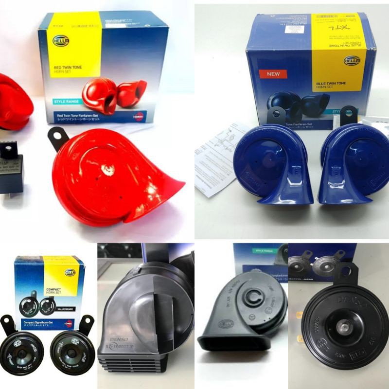 Jual Klakson Denso Hella Compact Disc Horn Set 12V Klakson Denso Hella ...