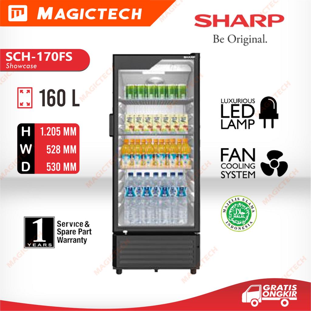 Jual SHARP SHOWCASE DISPLAY COOLER 150L SCH-170FS / SCH170FS / SCH 170 ...
